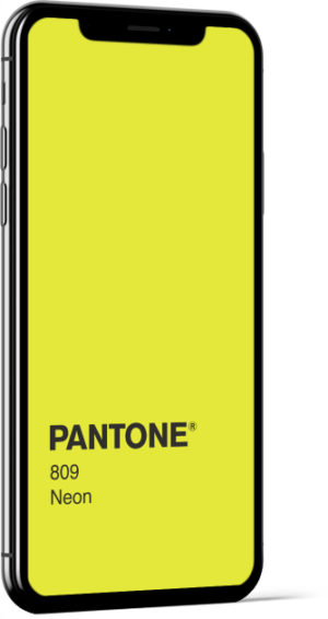 PANTONE 809 Neon Plain Wallpaper | Wallaland